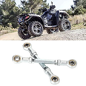 Aramox 2pcs 150mm -170mm 8mm Steering Tie Rod Kit Ball Joint Motorcycle Steering Column Joint Steering Tie Rod for 49cc Electric Mini ATV Kart