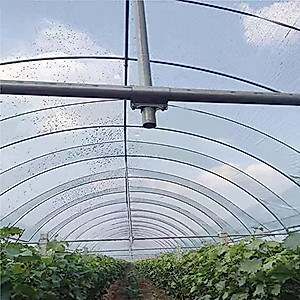 DSBGKJI 20 Pcs/10 Pairs Greenhouse Cross Grid Pipe Connector Clamps Purlin Bracket Fit 1-3/8 inch OD Tube, Galvanized Steel Pipe Fitting Clip w/ Bolts Nuts for Farm, Rail Fence