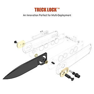 Vosteed Corgi Small Folding Knife, Flipper Knife with Clip for Men Women Gifts, Patented Trek Lock Pocket Knife 2.99" Sandvik 14C28N Blade, Micarta Handle for EDC