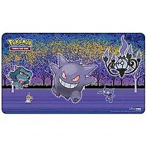 Ultra Pro USA Ultra Pro Haunted Hollow Printed Art Card Game Playmat - Gengar Misdreavus Mimikyu Sableye Chandelure