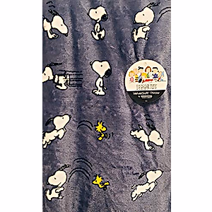 Snoopy & Woodstock Playtime Velvet Soft Cozy Plush Throw Blanket | 55" x 70" | by Berkshire Blanket & Home Co.