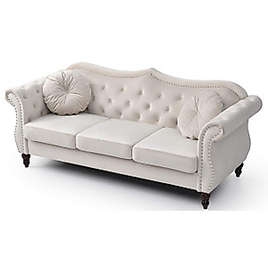 Glory Furniture Hollywood Sofas, Ivory