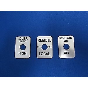 Lot Lincoln Welder Sa-200 Sa 250 Toggle Switch Legend Plate SilverF