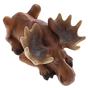 Top Brass Whimsical Lazy Moose Figurine/Organizer - Eyeglasses Sunglasses Cell Phone Keys Rings Jewelry Holder Keeper