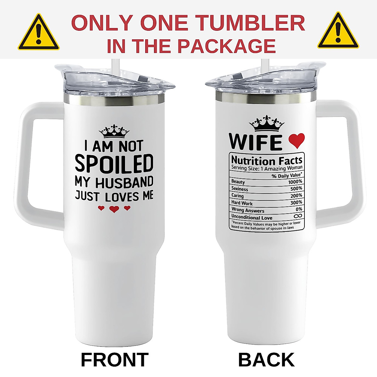 Gifts for Wife - Wife Gifts, Gifts for Her - Wedding Anniversary for Wife, Wife Birthday Gift Ideas, Christmas Gifts for Wife, Christmas Gifts for Her - I Love You Gifts for Her - 40 Oz Tumbler