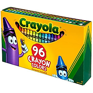 Crayola Classic Color Crayons in Flip-Top Pack with Sharpener, 96 Colors, Gift for Kids