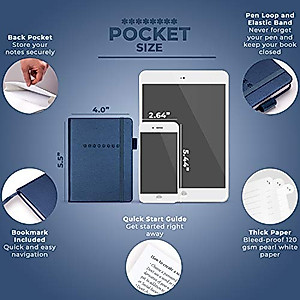 Legend Planner Password Book with Alphabetical tabs. Internet Address Keeper Logbook. Journal for Website Logins, Pocket 4x5.5" (Mystic Blue)