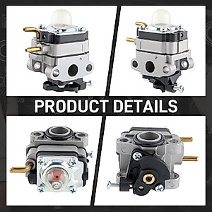 Carbbia 753-06258 Carburetor for Craftsman MTD 316.794011 Blower for Homelite UT33650 UT33650B for Cub Cadet CC148 Tiller for Ryobi RBC430SBSB Brush Cutter