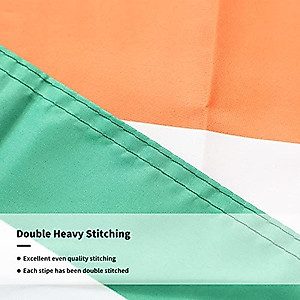 Probsin St Patricks Day Decorations Flag 3x5 Ft Banner Double Printed Irish Flag Holiday Shamrocks Clover Party Supplies Yard Signs Home Decor Funny Hanging Green Poster Welcome Photo Backdrop with Brass Grommets for Indoor Outdoor Garden Lawn Garage Hous