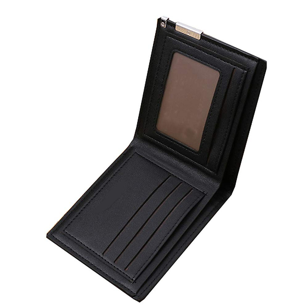 TPS SCP Foundation Gold Print Pu Leather Short Wallet Long Coin Purse Men Money Bag SCP ID Card Holder Women Change Clutch (2)