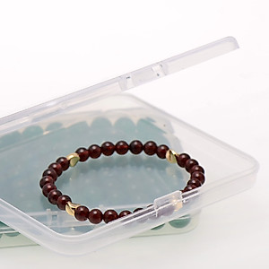 Paialco 6 PCS Pack Small Storage Boxes Flat Rectangle Plastic Box Containers