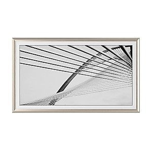 Frame My TV Deco TV Frames Alloy Prismatic - German Silver Bezel Compatible ONLY with Samsung The Frame TV (32", Fits 2021-2024 Frame TV)