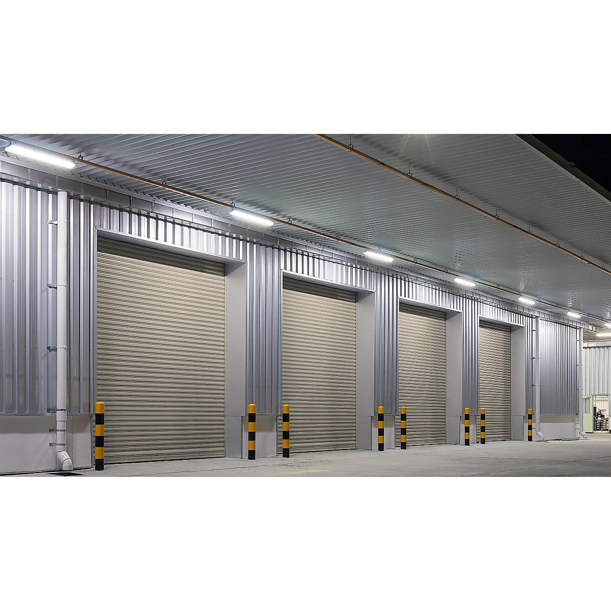 Metalux Vaportite 4 ft. White Integrated LED Industrial Vaportite withSelectable CCT and Lumen