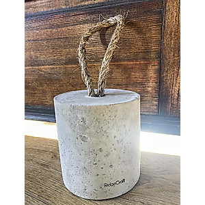 Concrete Heavy Duty Door Stopper - Extra Large Doorstop - Heavy Duty Industrial Outdoor or Indoor Office Door Stoppers