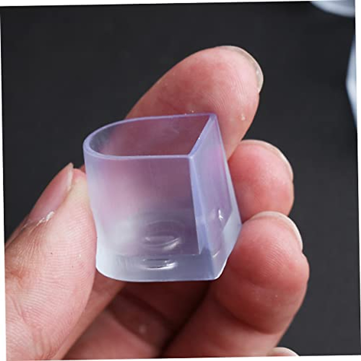 High Heel Chair Latin Heel Cover 16pcs Heel Repair Covers Antislip High Heel Pads High Heel Shoe Caps PVC Bagged Transparent Protection Plug Heel Protective Covers Dance Heel Cover