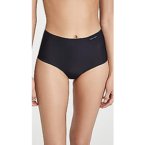 Calvin Klein Women's Invisibles Modern Brief Panty, Black, M