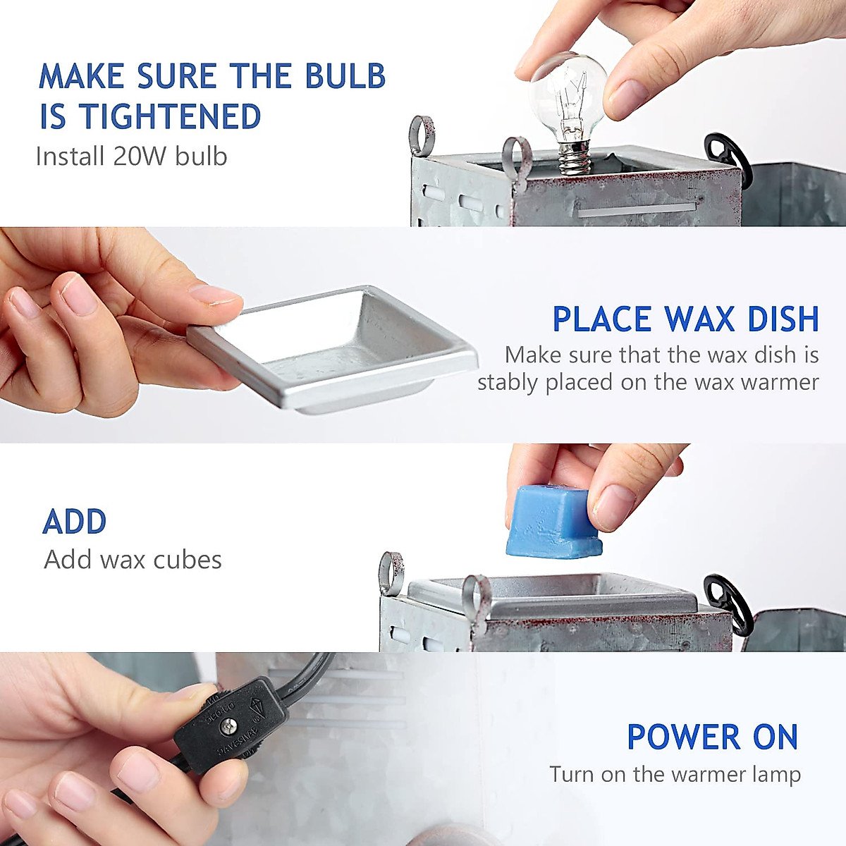 NAFANG Wax Warmer Farm Tractor Design, Candle Wax Burner Fragrance Warmer,Metal Wax Melt Warmer,Farmhouse Wax Warmer Apply in Home Office Aromatherapy