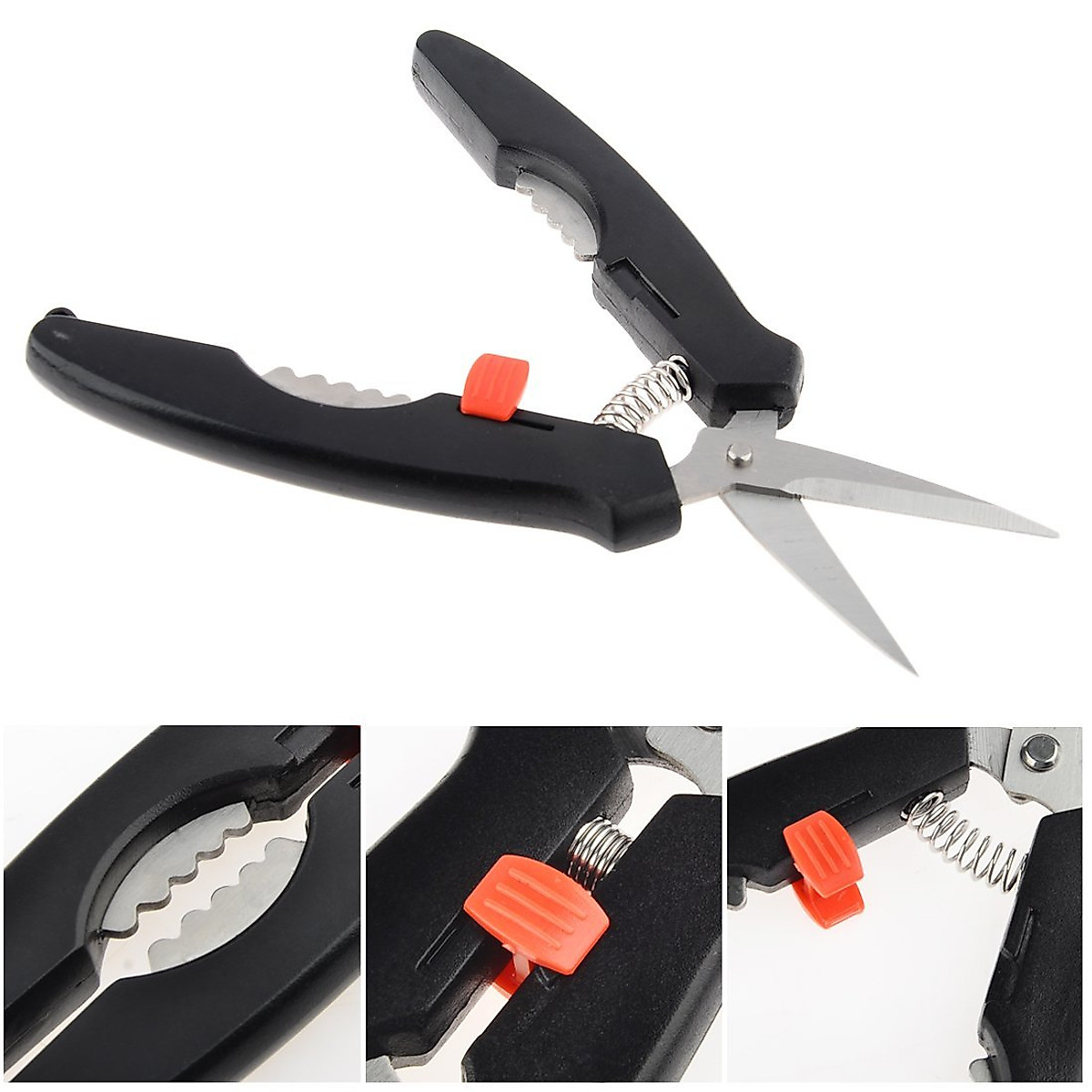 Lobster Crab Shears, Yamix 3Pcs Multifunction Stainless Steel Seafood Scissors Lobster Crab Crack Shells Shears - Silver