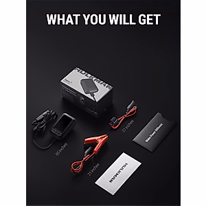 HULKMAN Sigma 1 Car Battery Charger, 1A 6V/12V Automatic Smart Trickle Charger, Battery Maintainer, and Desulfator with Intelligent Interface