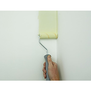 ROLLINGDOG Paint Roller Kit with Extension Pole - 9 Inch Paint Roller with Tray, 4Inch Mini Rollers,Stainless Steel Extension Pole (3ft)