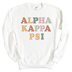 Alpha Kappa Psi For Everyone Sweatshirt - Fraternity Crewneck Sweatshirt White