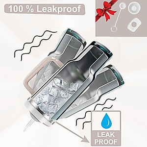 MEDA Tumbler with Lid & Straw 40oz | Leak Proof,Insulated, Reusable Travel Coffee Mug Stainless Steel | Includes Tumbler Accessories Straw Cover + Silicone Boot for Water,Iced Tea,Coffee (Rose, 40oz)