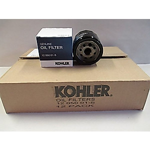 KOHLER 12 050 01-S Engine Oil Filter For CH18 - CH25 And CV18 - CV25- 12 pack