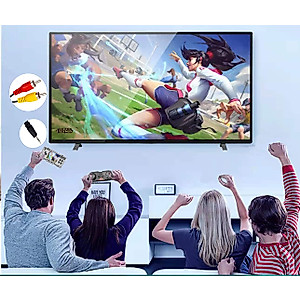 FAMILY POCKET Handheld Game Console Emulator Console, HD AV Output, 3.0-inch IPS Screen, with 32G TF Card, 5000 Classic Games, Adult and Children Portable Video Game Console Gifts (Black+Black)