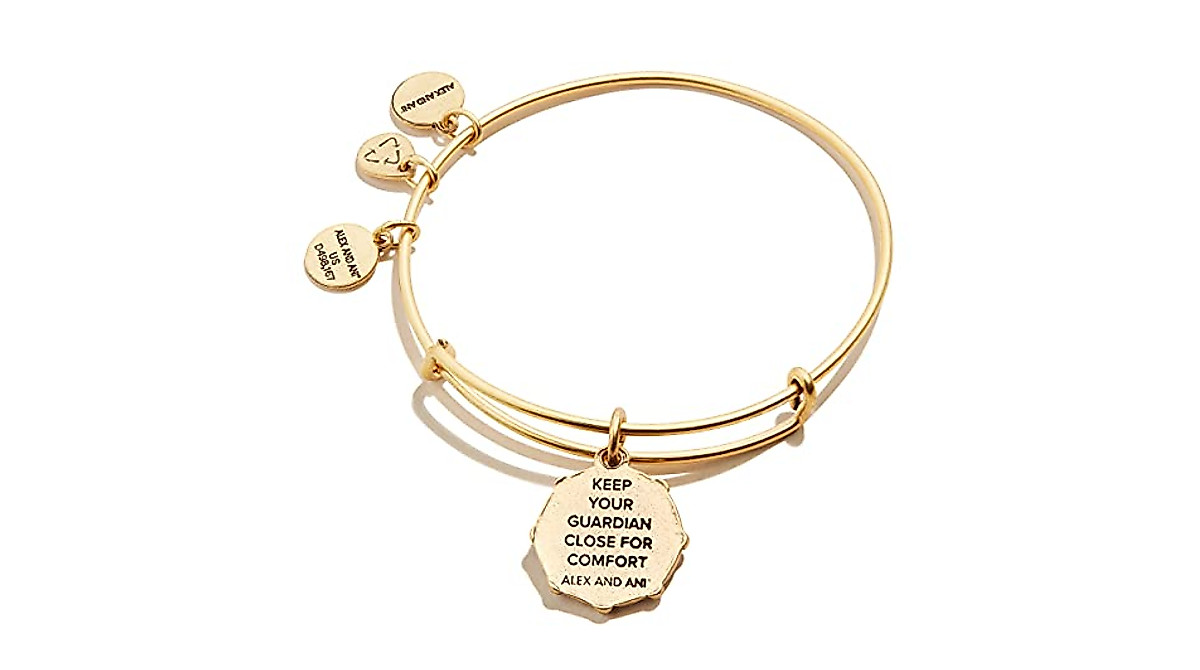 Alex and Ani Guardian Angel Bangle - Rafaelian Gold Finish