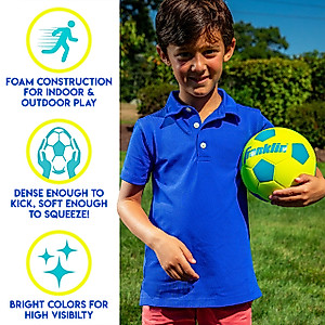 Franklin Sports Foam Soccer Ball - Perfect for Practice and Backyard Play - Best for First-Time Play and Small Kids - 6.5 inches