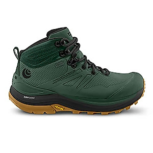 Topo Athletic Men's Trailventure 2 WP Comfortable Waterproof 6MM Drop Trail Running Boots, Athletic Shoes for Trail Running, Dark Green/Clay, Size 10.5