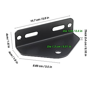 Heavy Duty Universal Zero Turn Mower Trailer Hitch with Bolts and Strong Magnet Trailer Gate Pin -1/2'' Trailer Hitch Mount Black