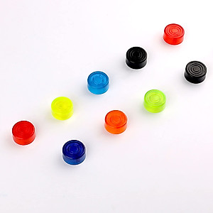 SAVITA 10pcs Guitar Effects Pedal Cap, Multicolor Pedal Footswitch Topper Effect Pedal Buttons Pedal Knob Caps Protection Cap for Guitar (8 Colors)
