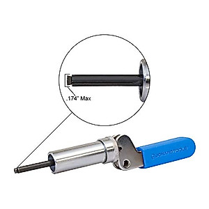 Jonard TTB-6 Steel Barrel Fastener Plunger Tool with Handle for CATV Pedestal Fasteners with 0.176” to 0.196” Inside Diameter