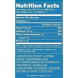 Diet Pepsi (No Aspartame) in 16.9 Oz Bottles (12 Pack)