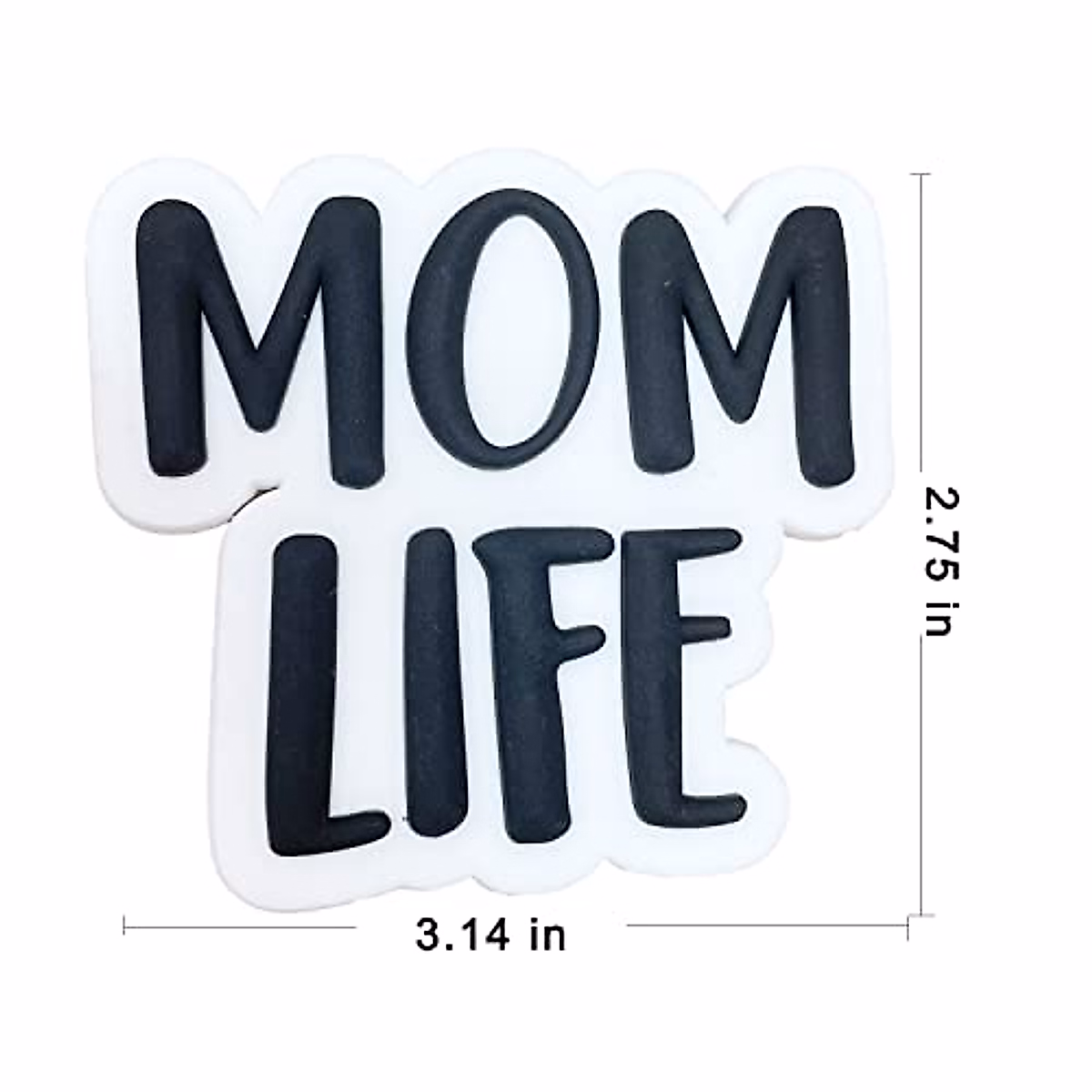 3PCS Bag Charms Compatible with Bogg Bags,Large Size Bag Insert Bag Accessories Compatible with Simply Southern Totes Charm Accessories for Beach Totes (Mom Life)