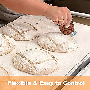UFO Bread Lame for Scoring Dough, Bread Scoring Knife for Homemade Bread, Must Have Bread Making Tool for Bread Makers, Lame Bread Tool with 5 Replaceable Blades by SIMOX
