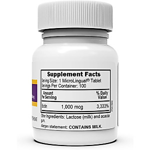 Superior Source Biotin 1000 mcg. Under The Tongue Quick Dissolve MicroLingual Tablets, 100 Count, Supports Healthy Hair, Skin, and Nail Growth, Helps Support Energy Metabolism, Non-GMO