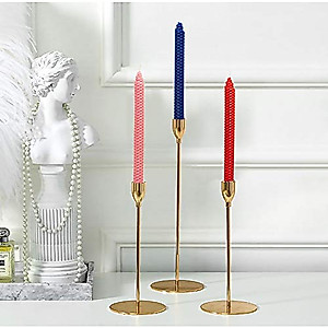 XIANGZHU 7 Pair 100% Pure Beeswax Handmade Taper Candles, 9 Inch Smokeless Dripless Wax Candles, Beeswax Candle for Home Gift Ideas, Chrismas Candles for Chrismas Tree Decoration