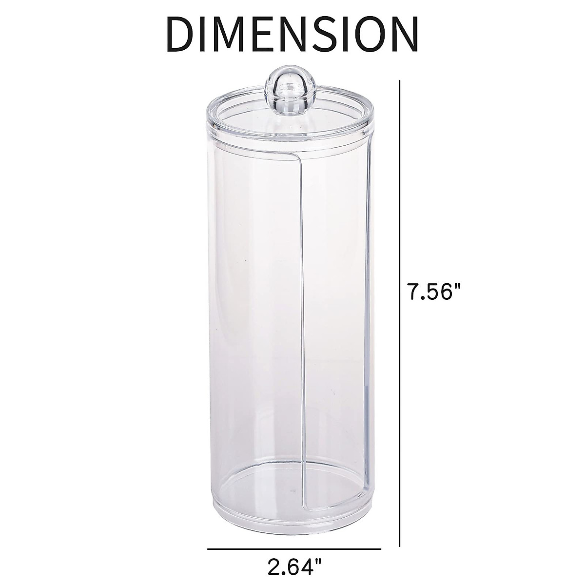 FABROK Scrunchie Holder Stand, 2Pcs Clear Hair Ties Holder Organizer with Lid, Clear Hair Accessories Organizer Perfect for Teen Girls