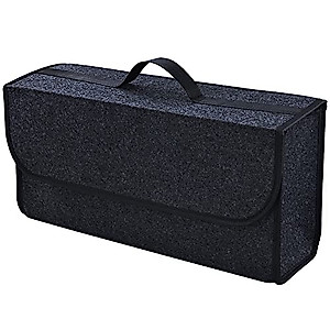 Car Trunk Storage Box Car Storage Box Cargo Box Trunk Bag Storage Organizer Multi-Pocket (Argento 50 * 15.5 * 24cm)