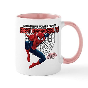 CafePress Spiderman: With Great Power Mug Ceramic Coffee Mug, Tea Cup 11 oz
