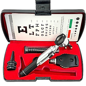 Premium Student Home USE LED Bright Light ENT Diagnostic Otoscope Plus 1 Extra Replacement Bulb Plus 10 Specula Cynamed