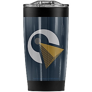 LOGOVISION Star Trek Vulcan Idic Symbol Stainless Steel Tumbler 20 oz Coffee Travel Mug/Cup, Vacuum Insulated & Double Wall with Leakproof Sliding Lid | Great for Hot Drinks and Cold Beverages