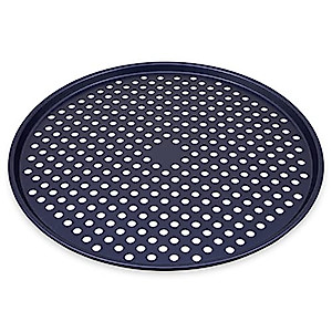 Zyliss Durable Non-Stick Pizza Tray | Carbon Steel | Dark Blue | Pizza Tray/Bakeware | Dishwasher Safe | 5 Year Guarantee…