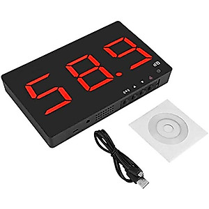 Fdit Wall Mounted Decibel Meter, Digital Sound Level Meter Noise Meter Tester Measurement Range 30-130dB, Accuracy 1.5dB with LCD Display