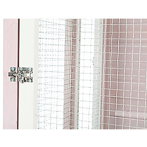 TRIXIE Outdoor Bird Aviary, 67-in Wooden Birdcage, 2 Perches, Ideal for Small Birds, Finches, Gray, (55952)