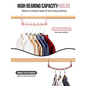 Smartor Closet Organizers and Storage - 12 Pack, Closet Organizer Hanger for Heavy Clothes, Hangers Space Saving for Wardrobe, Dorm, House Essentials for College Students Girls, Space Saver Hangers