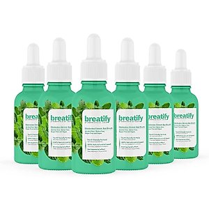 Breatify Bad Breath Eliminating Serum – Bad mouth smell removing drops – Easy to carry and handy fresh breath oil-serum, 20 mL, 0.68 Oz (Pack of 6, 4.08 Oz)