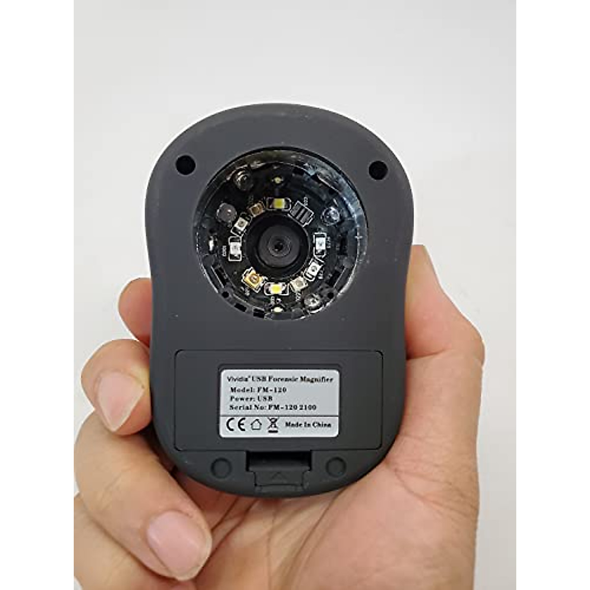 Vividia FM-120 USB Digital Forensic Document Examination Magnifier Camera for Professional Examiners 30x Magnification with White/Blue/ IR/UVA/ UVC/Laser 980nm Lighting Sources